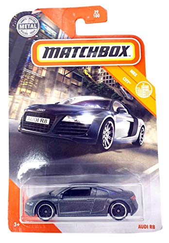 Matchbox 2009 Sports Cars Audi R8 Metallic Grey Gray Charcoal - Want It All