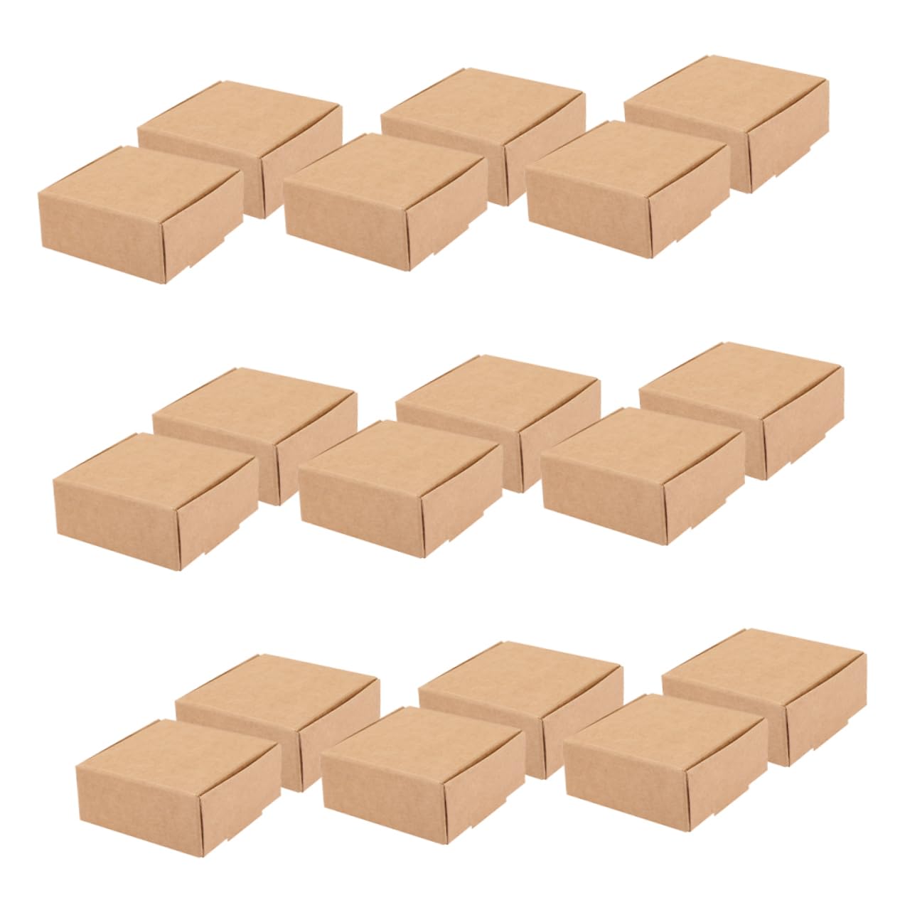 Amazon.co.jp: NUOBESTY 30個入り 箱 梱包箱 クラフト用の小さな段ボール箱 配送ボックス ミニ段ボール箱 小さな箱 発送用の小箱 クラフトボックス 小さな段ボール紙箱 ...