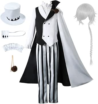 Amazon.com: Tkieio Nikolai Cosplay Costume Fyodor Cosplay Outfit ...
