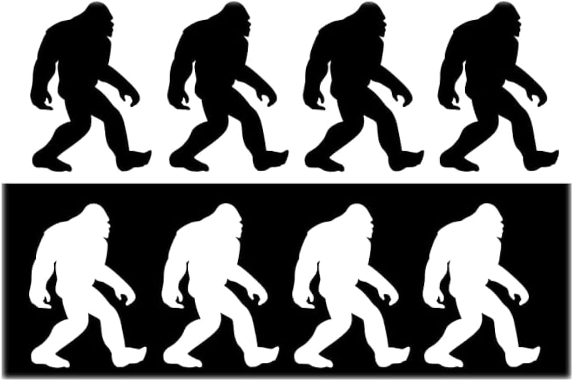 Amazon.com - NI273 Bigfoot Sasquatch Family Stick Figure Decal Sticker ...