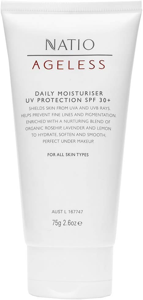 Amazon.com: Natio Ageless Daily Moisturiser UV Protection SPF 30+ 75g ...