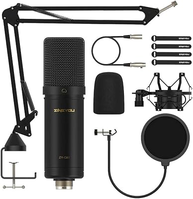 Amazon.com: ZINGYOU Condenser Microphone Bundle, BM-800 Mic Kit with ...