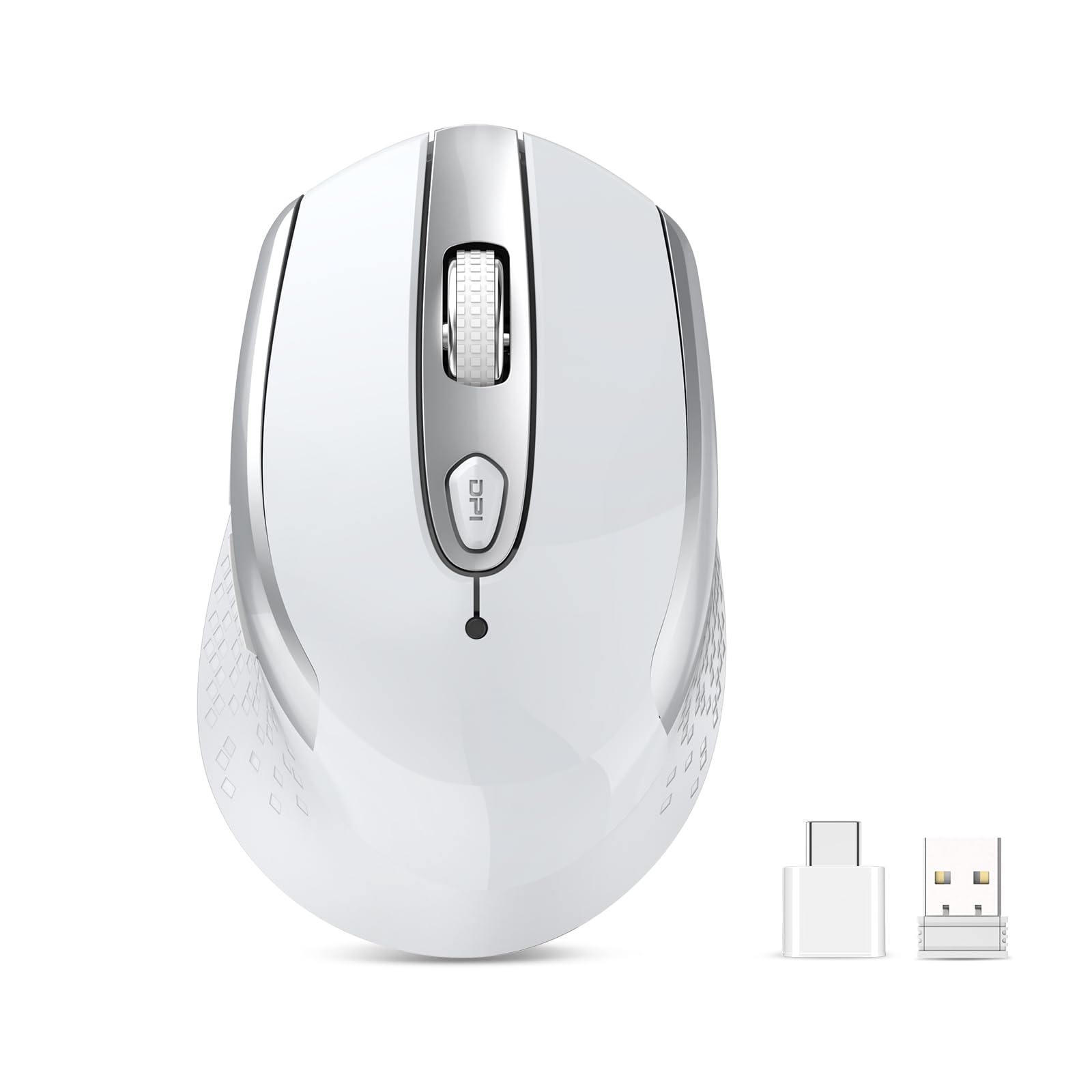 cimetech Type C Wireless Mouse for Laptop, 2.4G Ergonomic Computer Mice ...