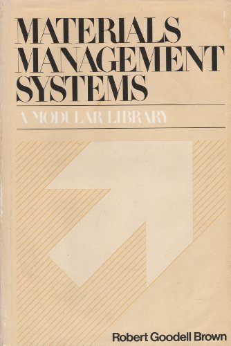 Materials Management Systems by Robert Goodell Brown (1978-02-03 ...