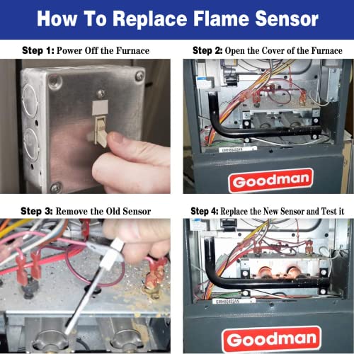 Snapklik.com : 0130F00010 Furnace Flame Sensor Furnace Replacement ...