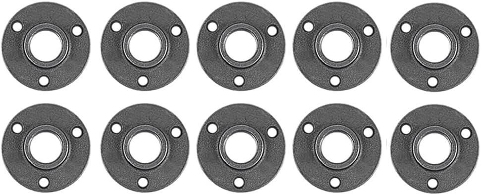 Industrial Pipe Floor Flange Fittings 3/4" Inch Black Iron Flanges 3/4 ...