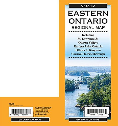Eastern Ontario, Ontario Regional Map: Lucidmap / GM Johnson ...