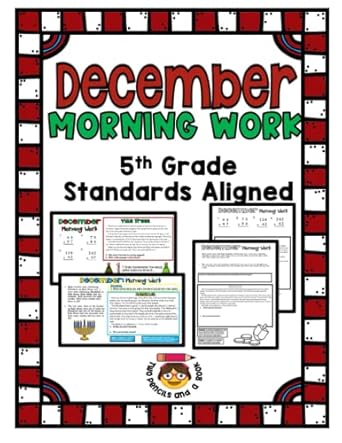 Fifth Grade Morning Work for December: Standards-Aligned 5th Grade ...
