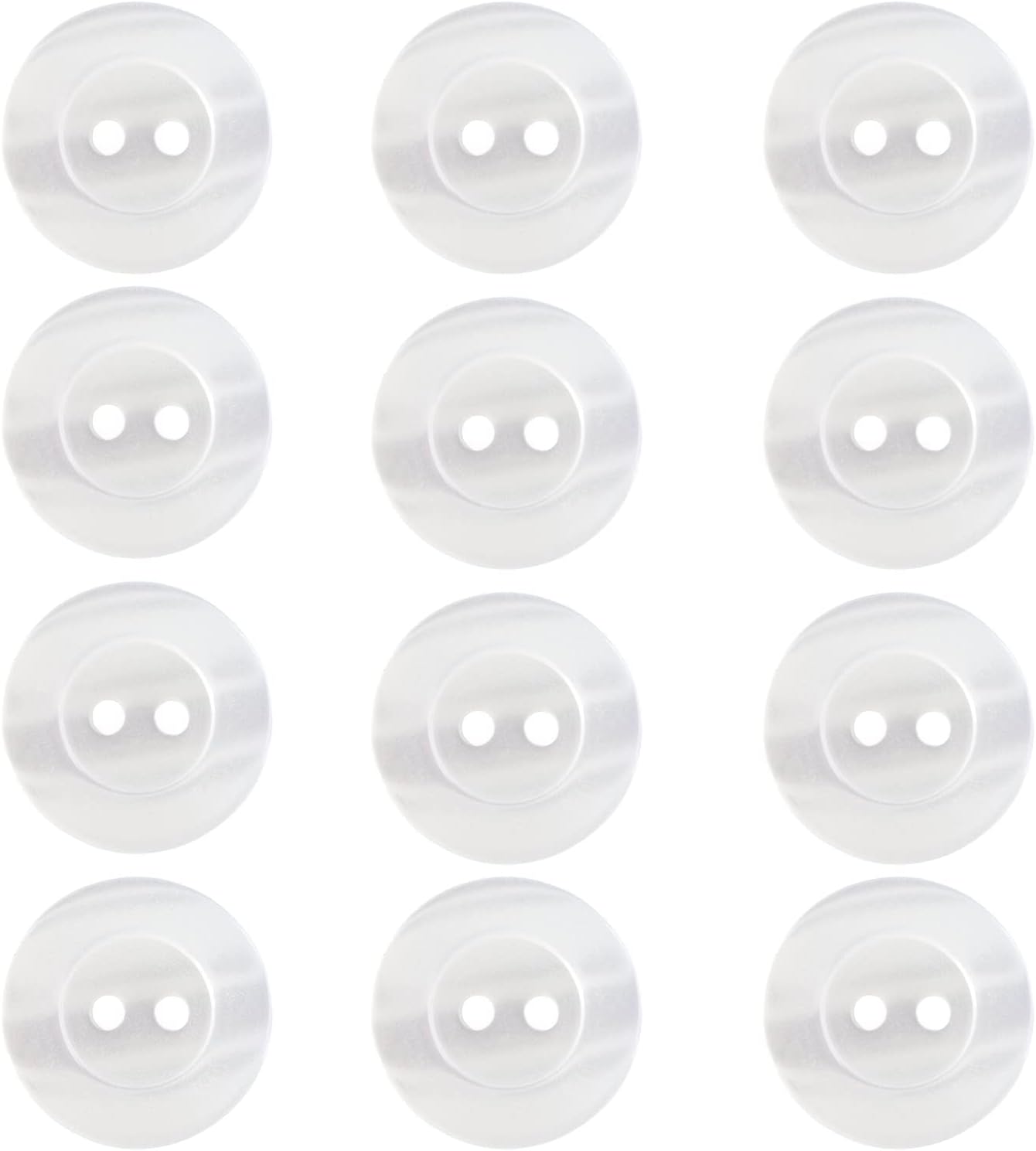 Amazon.com: Clear Buttons for Sewing Pack of 12 Buttons 0.75 inch 2 ...
