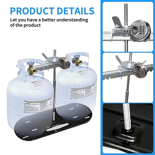 Snapklik.com : RV Double Propane Tank Locking Device 1/2-13 Threads ...