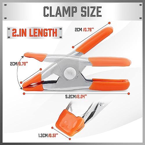 Snapklik.com : HORUSDY 10-Piece 2 Inch Small Spring Clamp