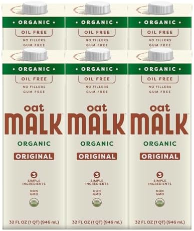 Amazon.com: Malk Organic Original Oat Milk 32 fl oz - 6 pack - Shelf ...