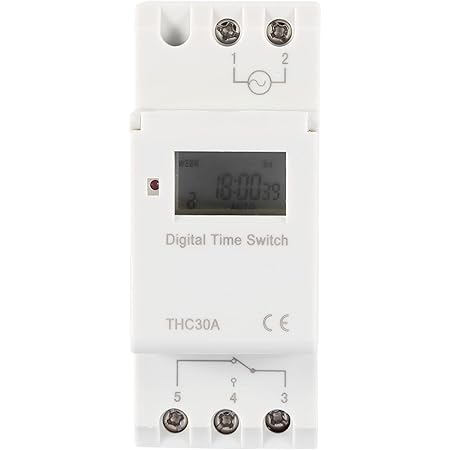 Amazon.com: THC 30A Digital Timer Switch 7 Day Programmable Electronic ...