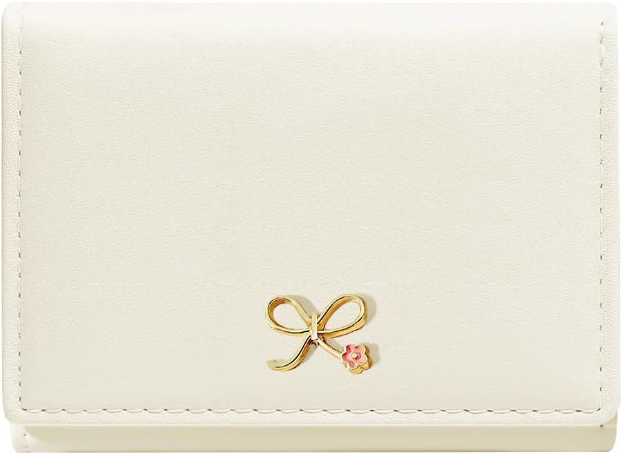 Amazon.com: Sunwel Fashion Girls Cute Bow Wallet with Pink Stone Tri ...