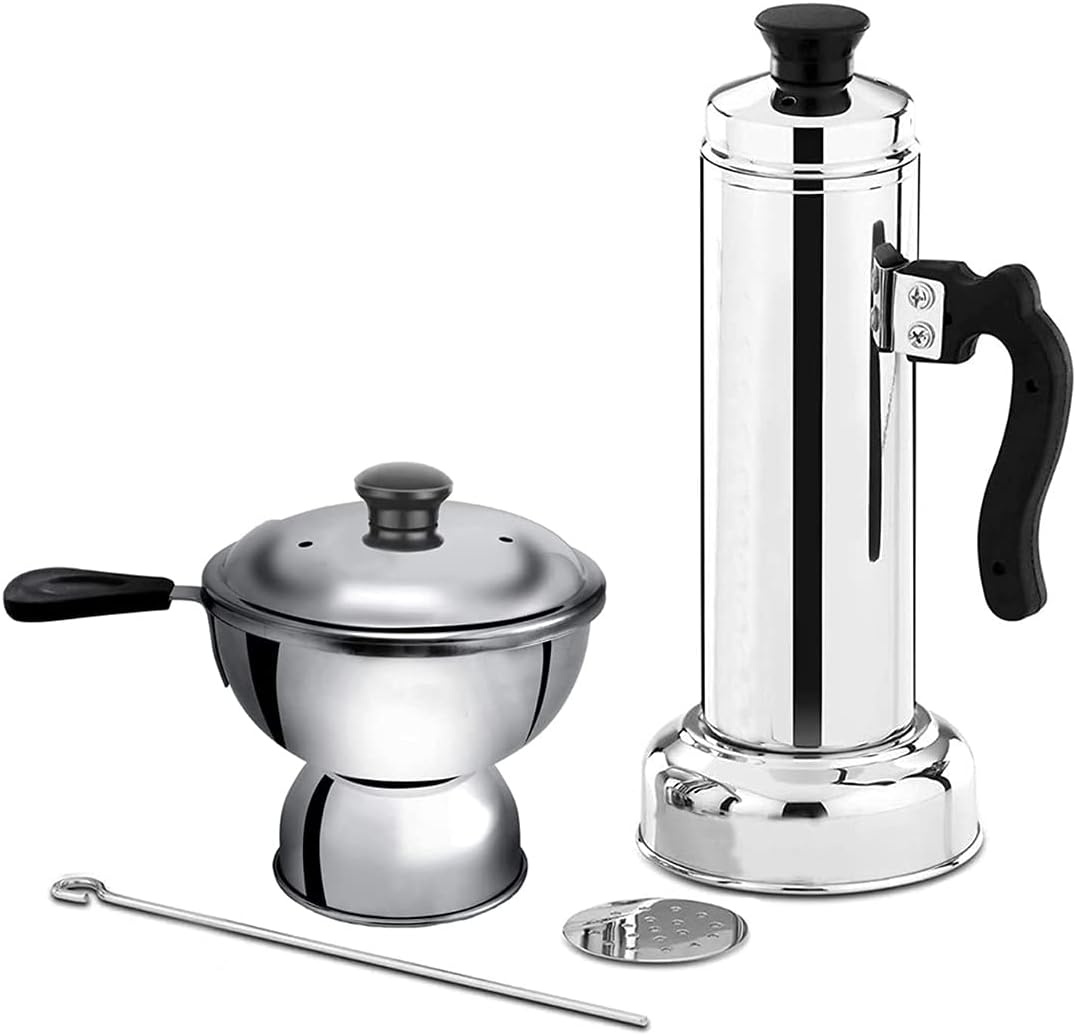 Panca Stainless Steel Puttu Maker with Cooker, puttu kudam Steel, Puttu ...