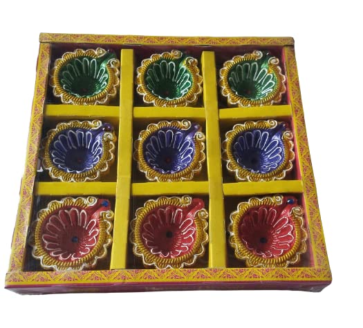 Traditionally Terracotta Designer Diye - Set of 2 Different Designs ...