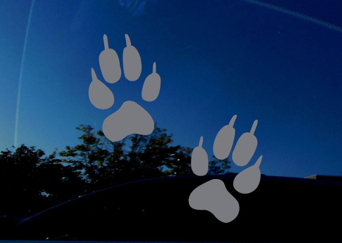 Grey Wolf Paw Print Pixel Wolf Paw Print – Black " Art Board Print