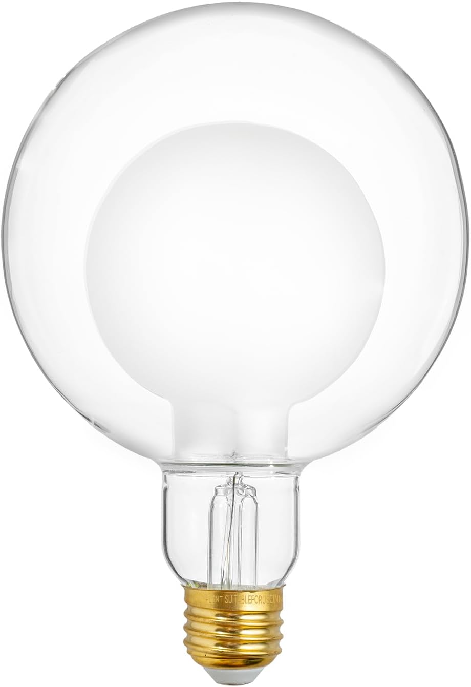 FLSNT G125 Decorative Dimmable Globe LED Edison Bulbs, 2700K Soft White ...