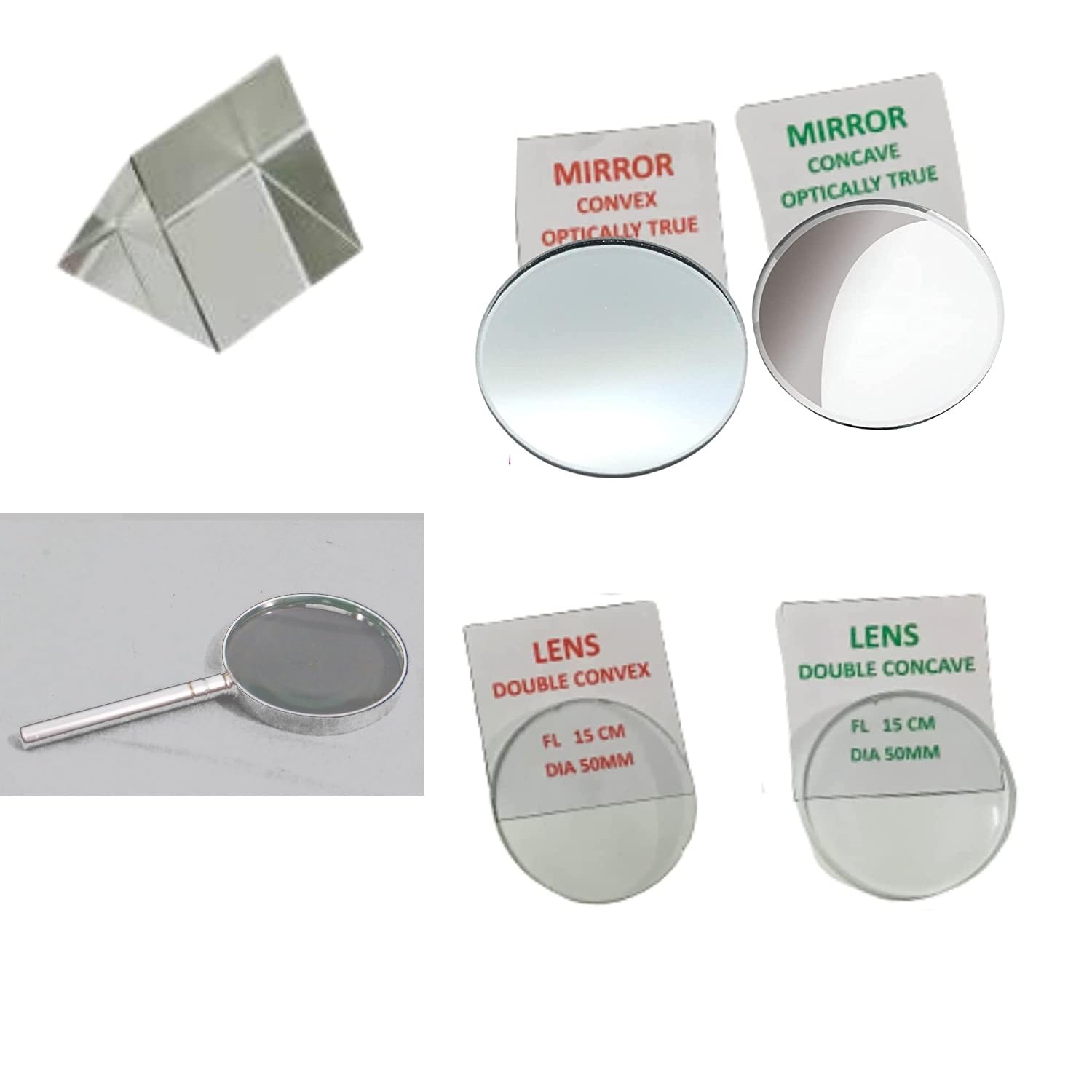 Salco 50mm Premium Glass Concave and Convex Mirror + 50mm Premium ...