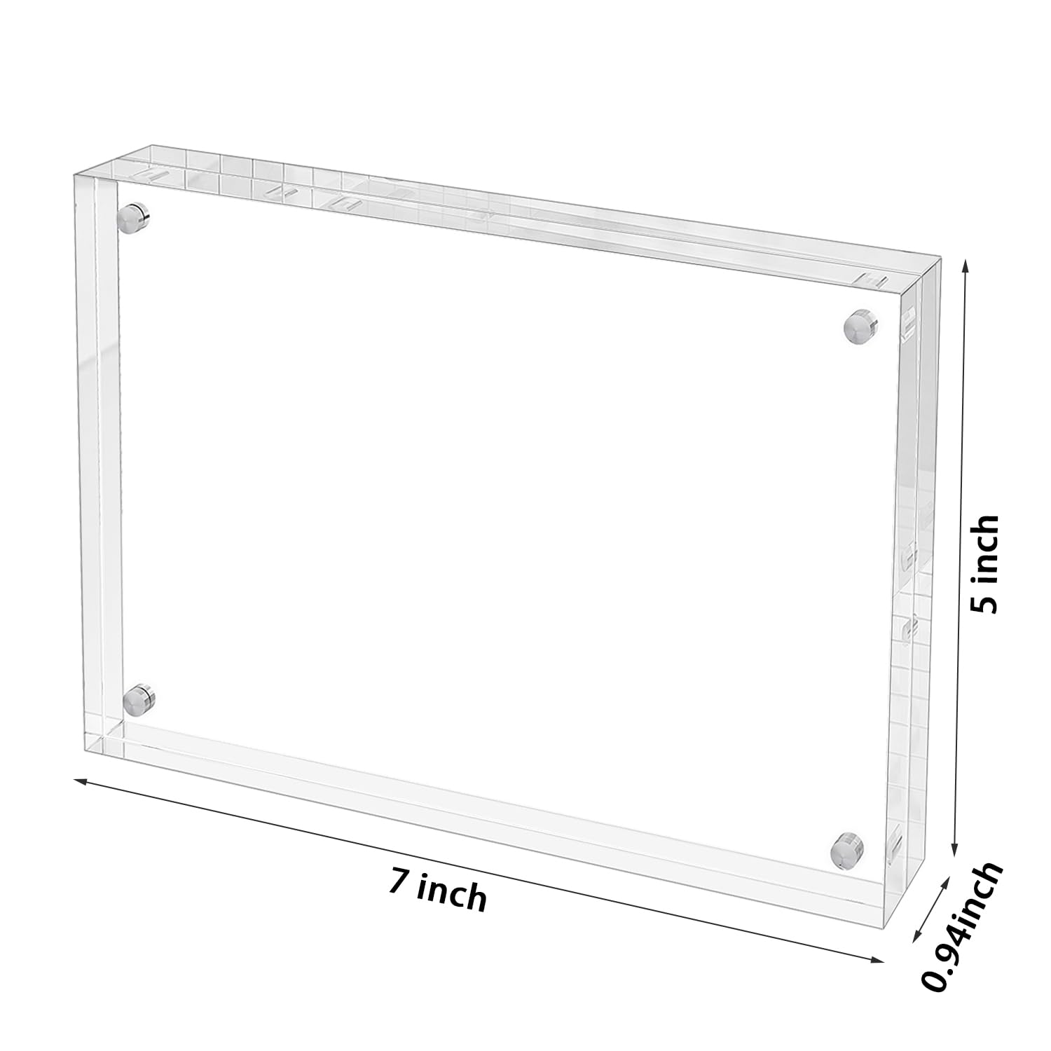 Snapklik.com : Acrylic Picture Frame, 2pack 5x7 Inch Clear Photo Double ...