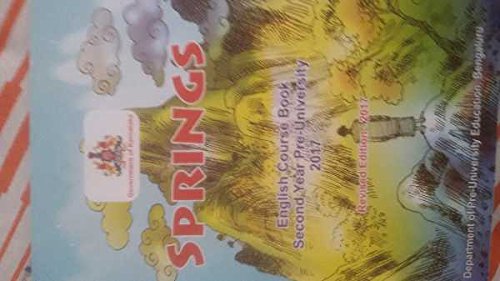 Springs English course book 2nd puc : Amazon.in: Books