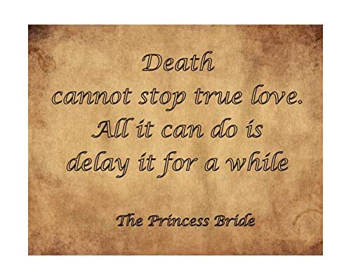Amazon.com: Death cannot stop true love. All it can do is The Princess ...