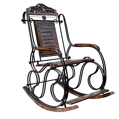 SHAH Wrought Iron Rocking Chair (Foldable) : Amazon.in: Home & Kitchen