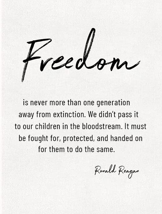 Amazon.com: Freedom is to be Fought For, Protected, and Passed to our ...