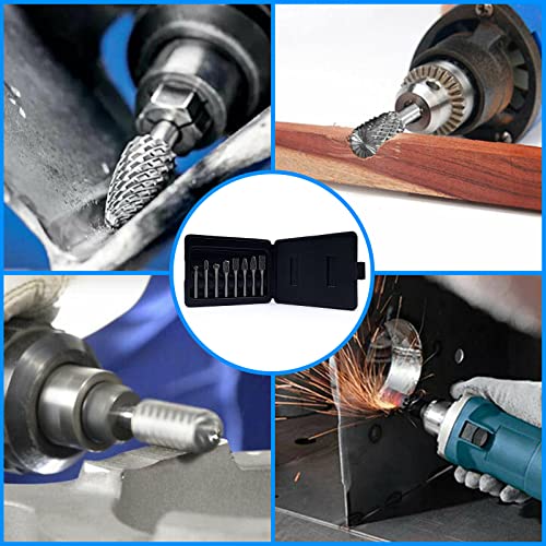 Snapklik.com : Carbide Burr Set, 1/4 Shank Die Grinder Bits, Tungsten ...
