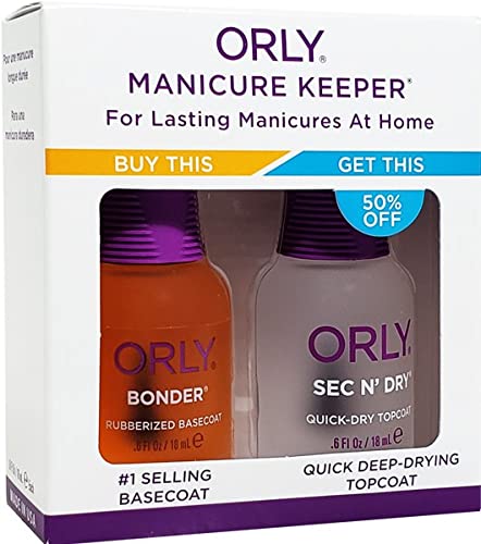 Amazon.com : ORLY Manicure Keeper Duo Kit, Orly Nail Bonder Nail ...