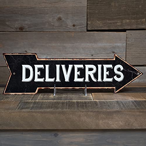 Delivery Sign Right Arrow Vintage Package Deliveries Signs Drop Off ...