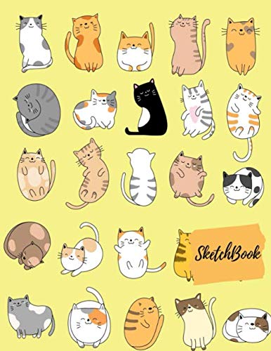 Sketch book: Cute cat: Sketch Pad for Drawing, Doodling, Writing and ...