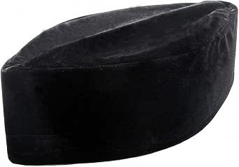 leyeruk Muslim Men Velvet Black Kufi Hat Islamic Turkish Takke Prayer ...