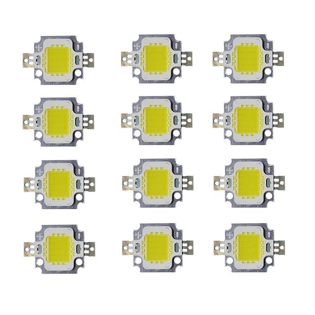 Buy TECHDELIVERS® 12Pcs 10W White High Power LED SMD Bead Chips Bulb ...
