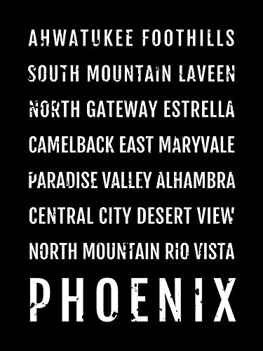 Amazon.com: Phoenix Print, Phoenix Subway Sign Poster, Arizona Wall Art ...