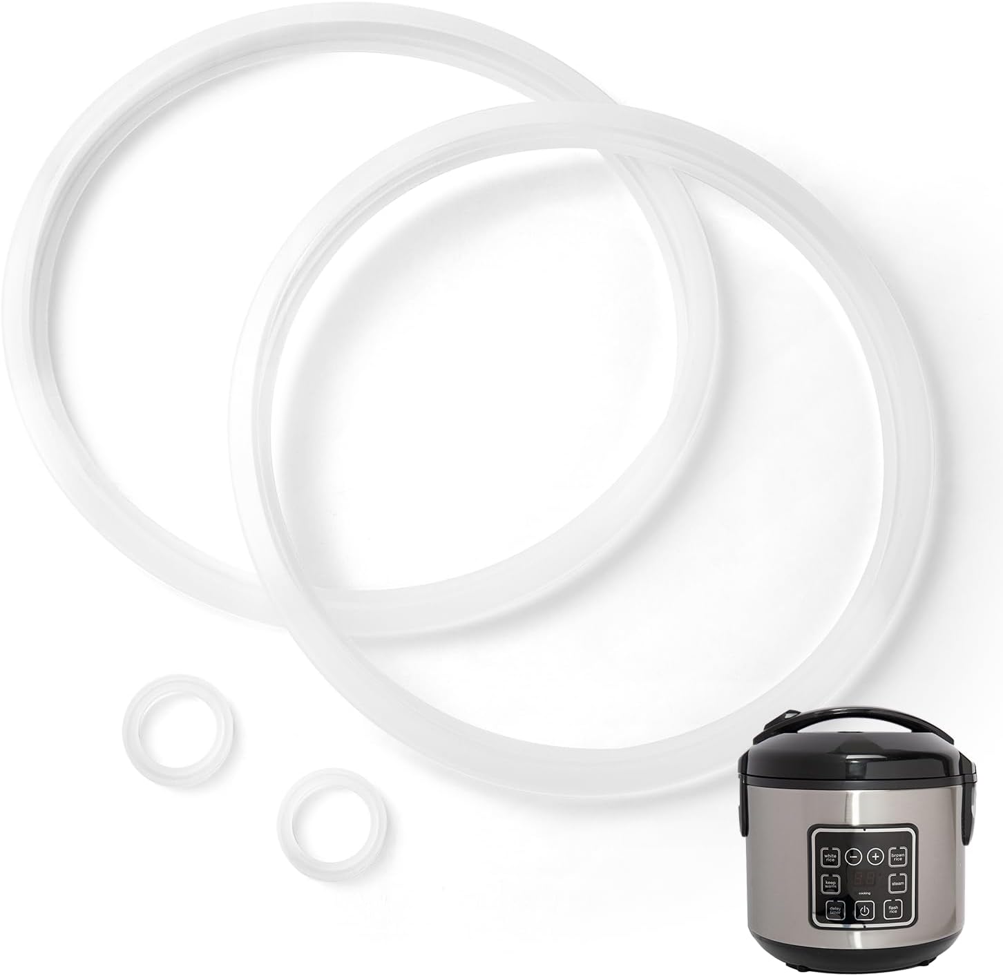 Amazon.com: IMPRESA [2 Sets] Cooker Sealing Ring for Aroma Rice Cooker ...