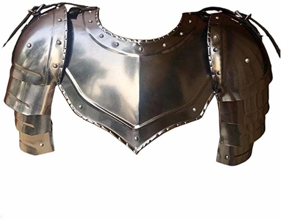 Amazon.com: Medieval Warrior Iron Gorget with Pauldrons Gothic Gorget ...