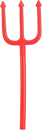 Amazon.com: Fun Costumes Short Devil Pitchfork Accessory Standard Red ...