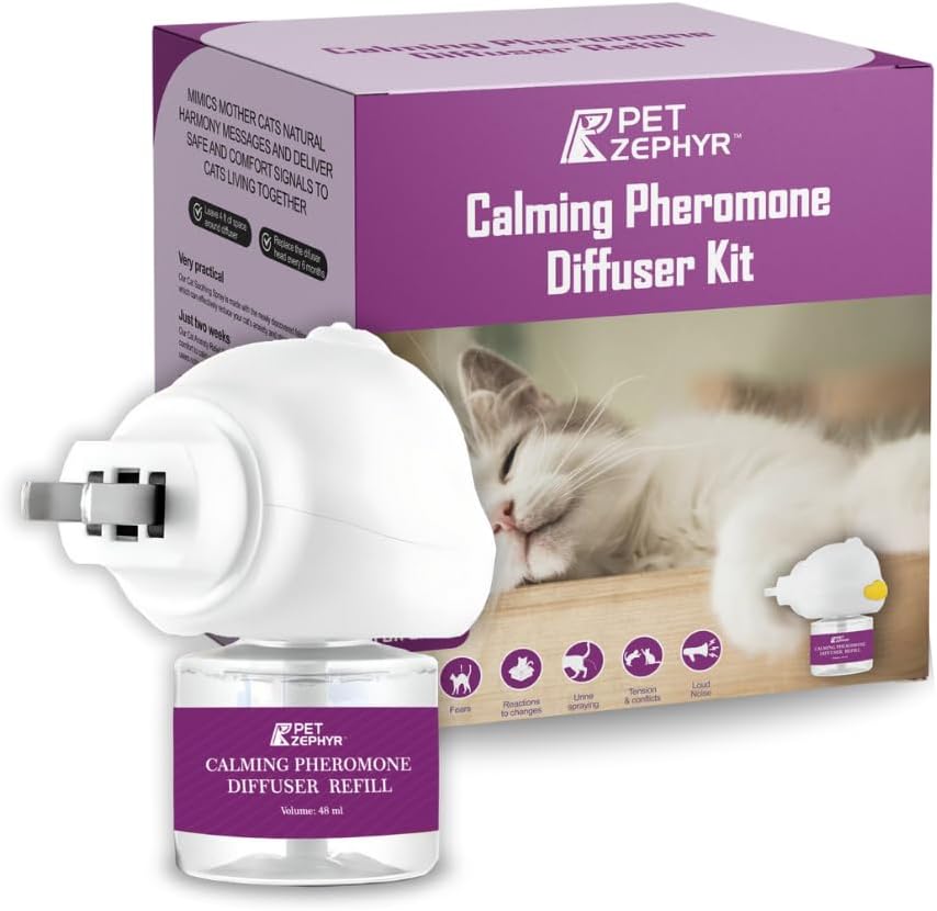 Amazon.com : Pet Zephyr Cat Calming Pheromone Diffuser - Diffuser ...