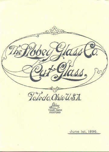 The Libbey Glass Co. Cut Glass, June 1st, 1896: unknown author: Amazon ...