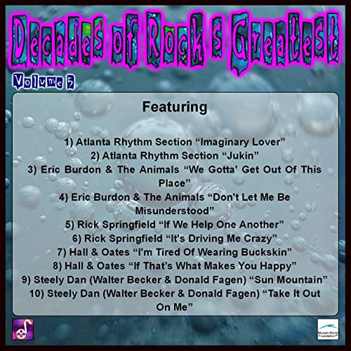 Amazon.com: Decades of Rock's Greatest, Vol. 5 : Various artists ...