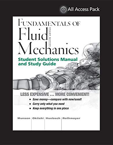 Fundamentals of Fluid Mechanics, 7e All Access Pack Print Component ...