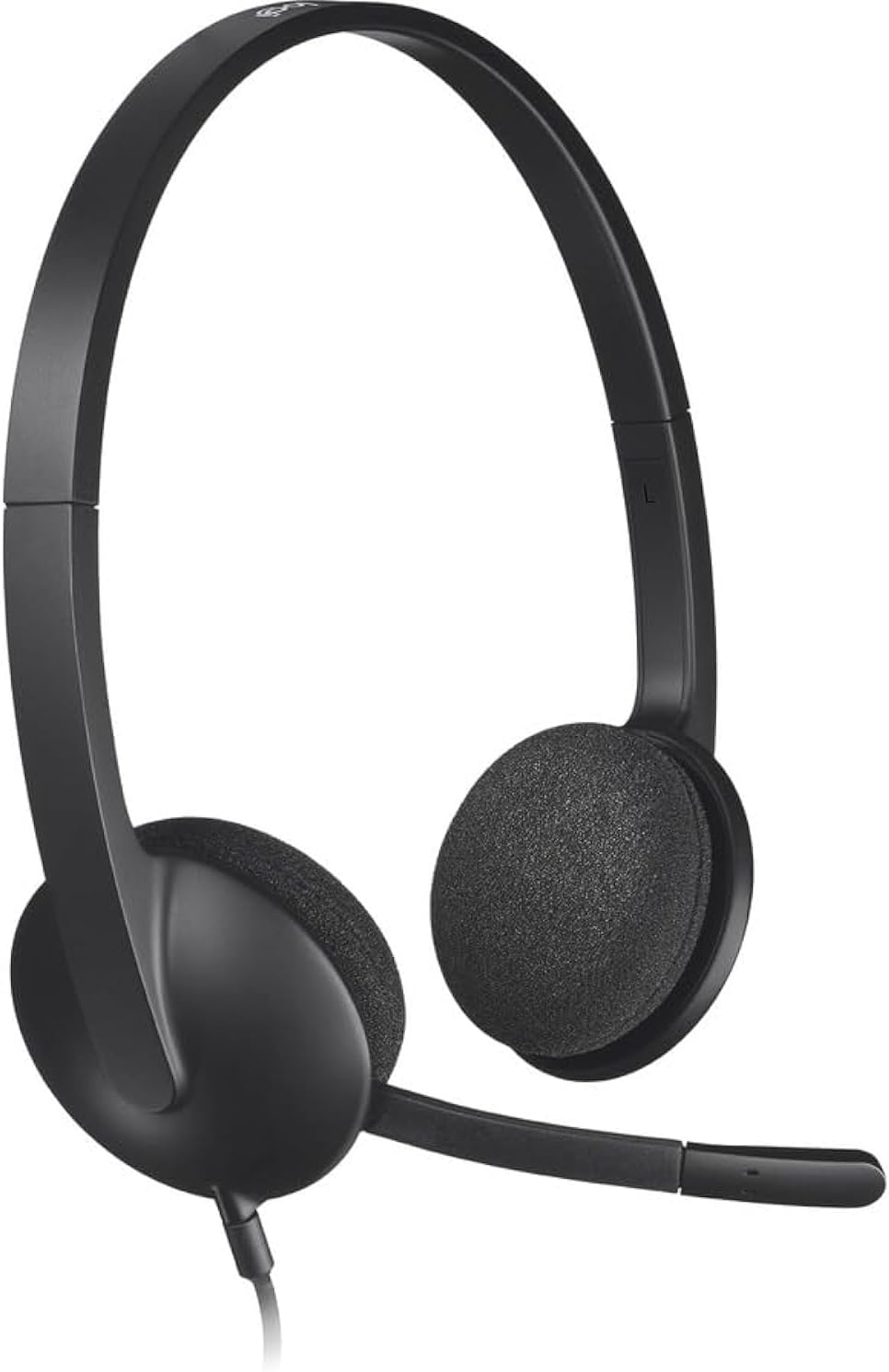 Logitech H340 Wired Headset, Stereo Headphones With Noise-Cancelling ...