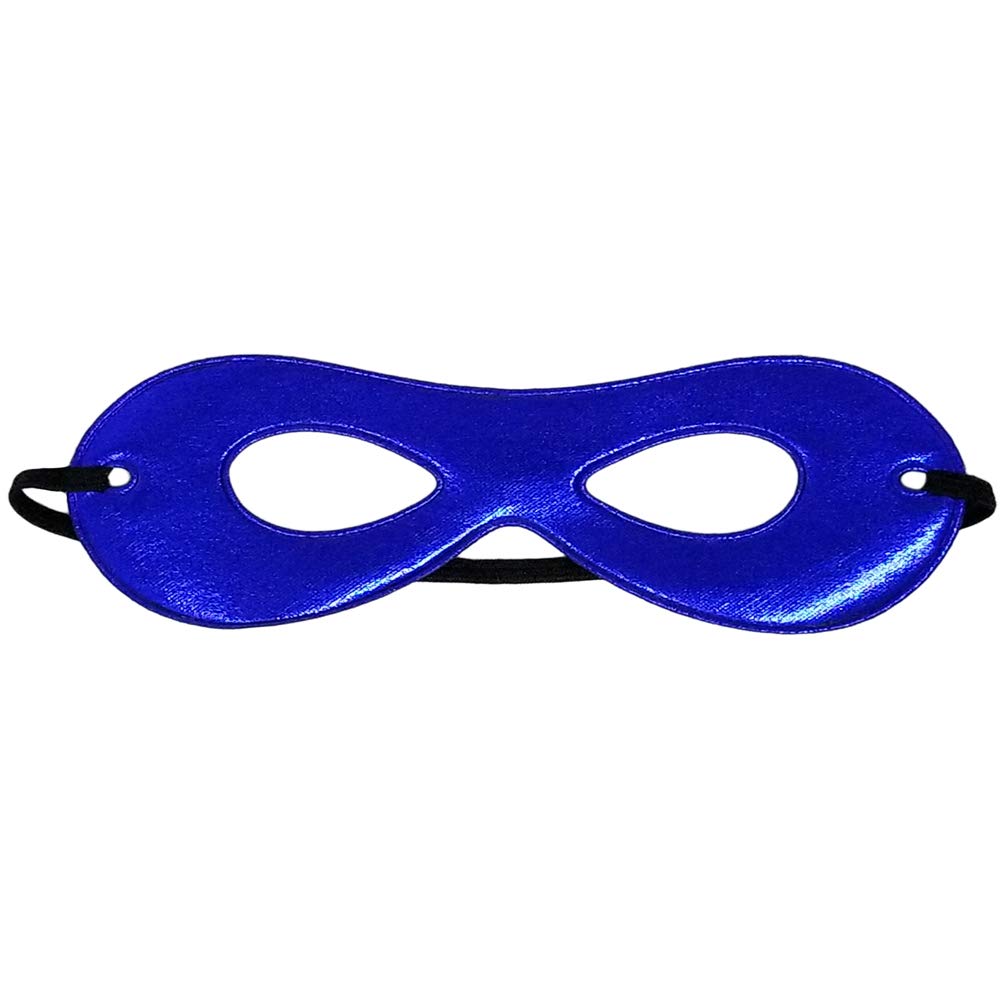Amazon.com: SeasonsTrading Adult Shiny Blue Superhero Mask - Costume ...
