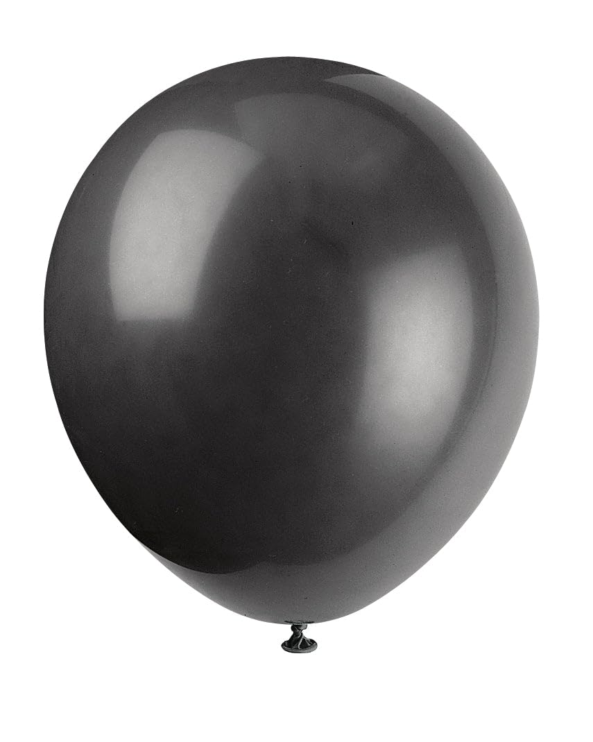 Amazon.com: Jet Black Latex Balloons, 12" (10-Pack) - Premium-Quality ...