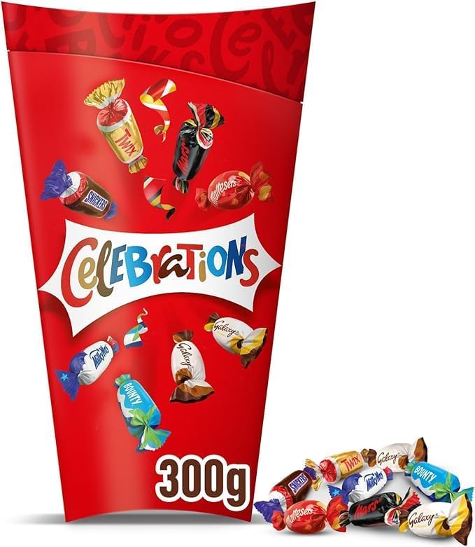 Celebrations Milk Chocolate Selection Box - 300g (Pack of 2) | Assorted ...