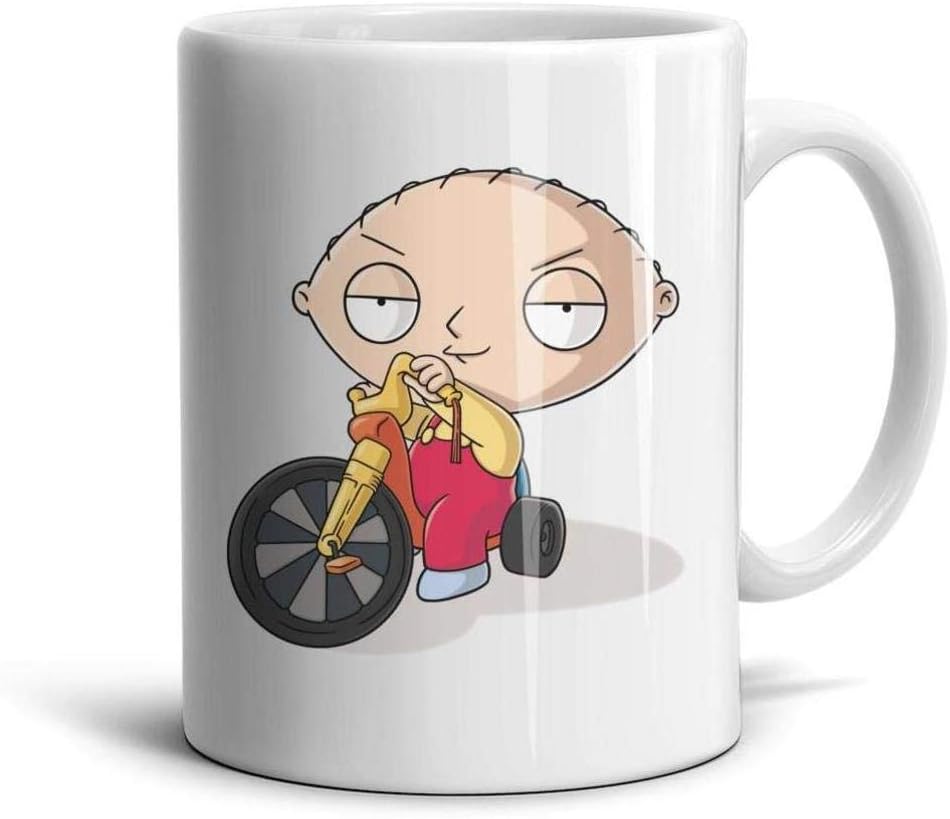 Amazon.com: SEAMPOON White Family-Guy-Characters-Stewie-Griffin- Mug ...