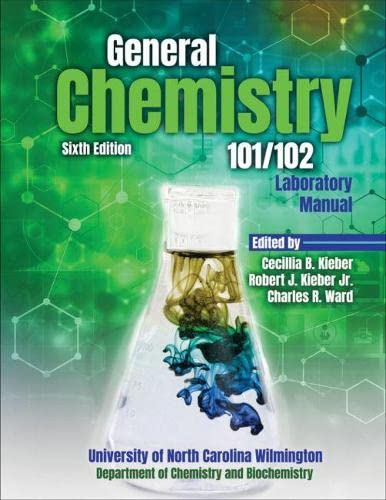 Amazon.com: General Chemistry 101/102 Laboratory Manual: 9781792473111 ...
