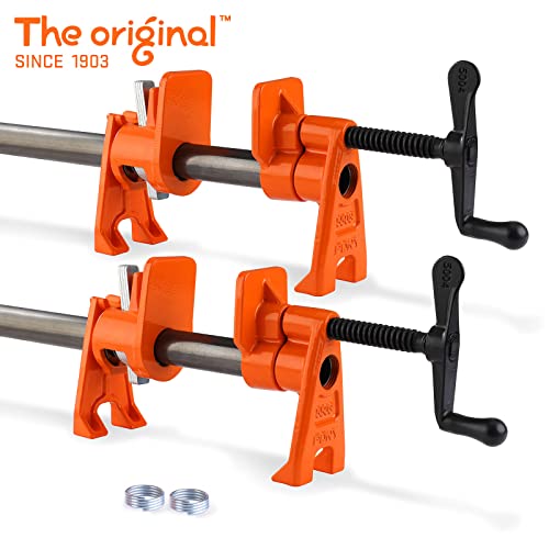 Snapklik.com : PRO 2-Pack Heavy-Duty Wood Gluing Pipe Clamp Fixture For ...