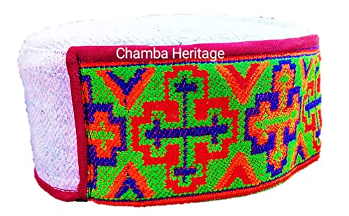 CHAMBA HERITAGE Unisex Himachali Kullu Kinnauri Patti Woolen Cap/Topi ...